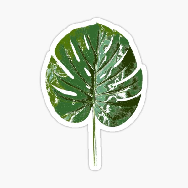 "Big Green Leaf" Sticker for Sale by vdwaltDesign | Redbubble