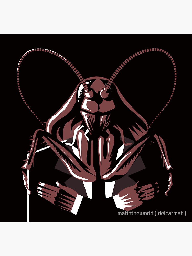 "metamorphosis cockroach insect monster man" Sticker for Sale by ...