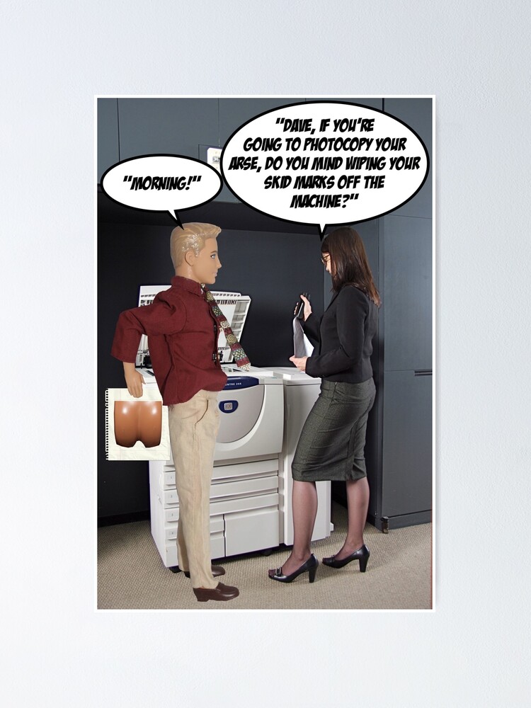 "Skidmarks! Hilarious Photocopier Humour! Office Humour!" Poster by ...