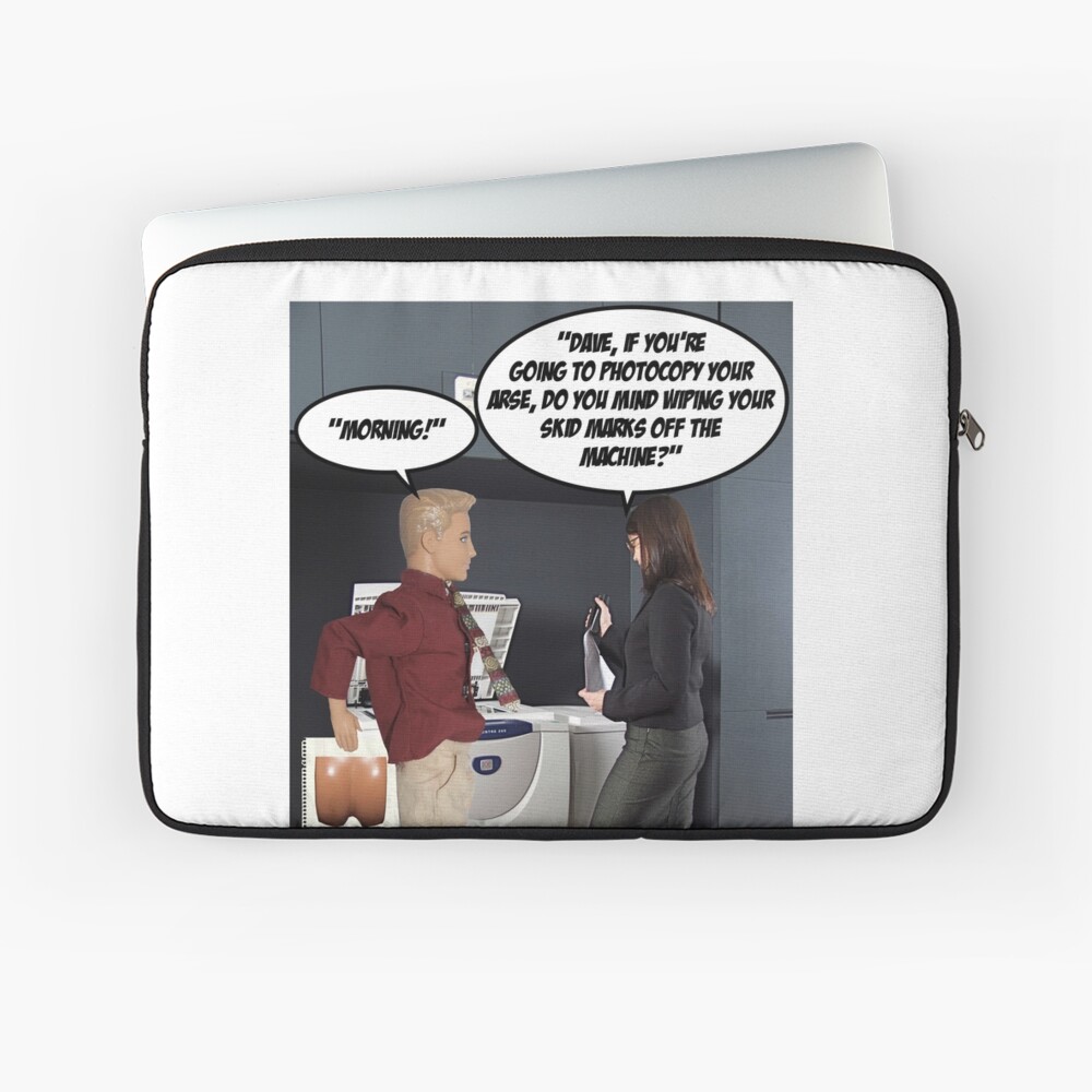 "Skidmarks! Hilarious Photocopier Humour! Office Humour!" Sticker for ...