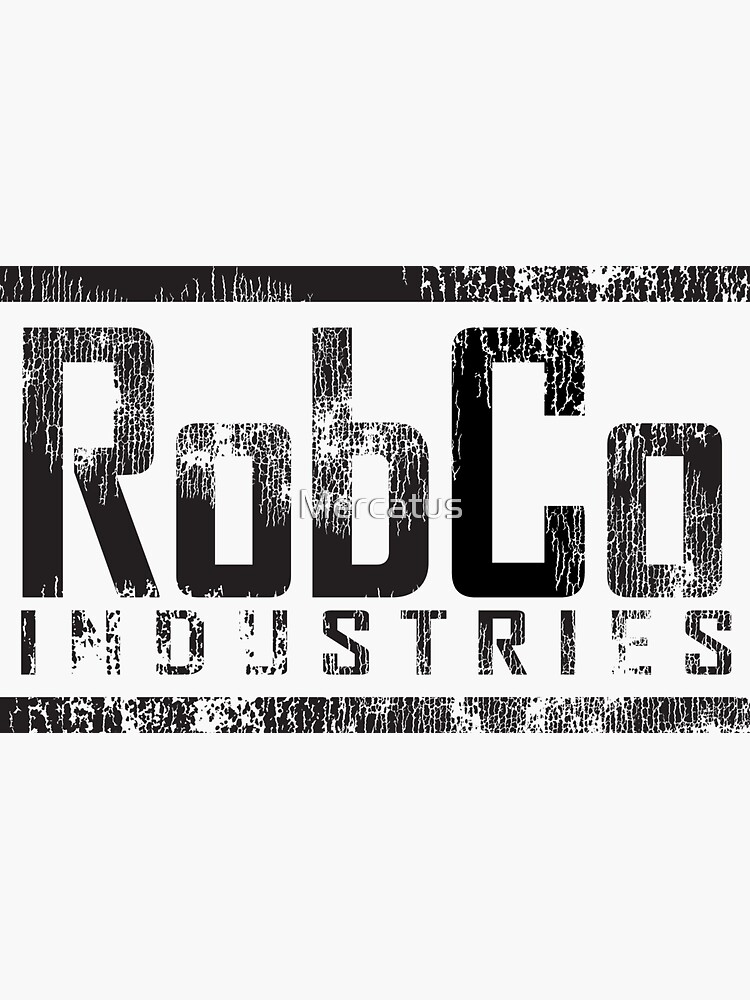 "RobCo Logo (Black)" Sticker by Mercatus | Redbubble