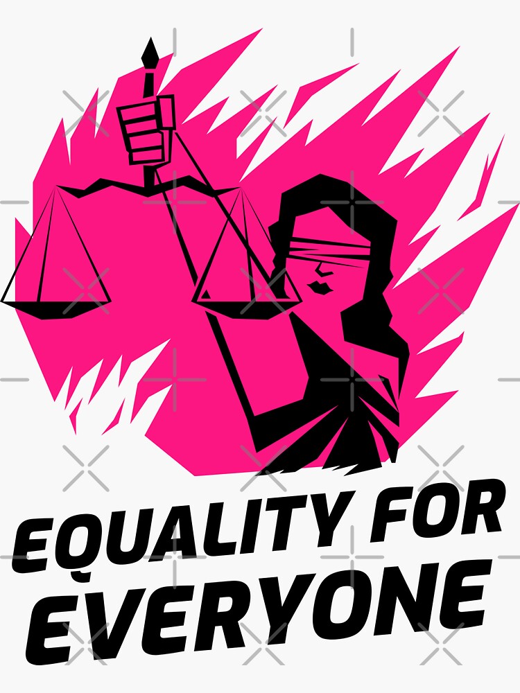 "Equality for all" Sticker for Sale by IPRINT4YOU | Redbubble