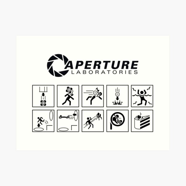 "Test Chamber Icons" Art Print by fareast | Redbubble