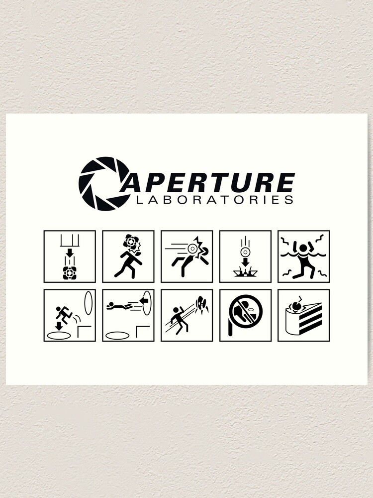 "Test Chamber Icons" Art Print by fareast | Redbubble