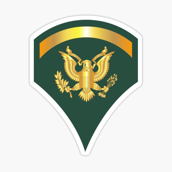 "Army - Specialist 5th Class - SP5 wo Txt" Sticker for Sale by ...