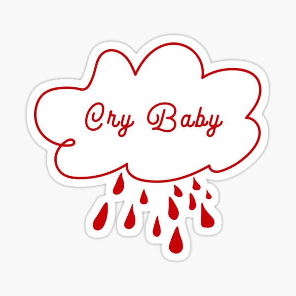 "Cry Baby Cloud" Sticker by 1604techni | Redbubble