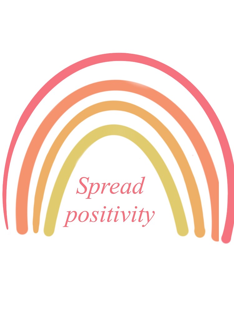 "Spread positivity " Sticker by Tiffani11201 | Redbubble