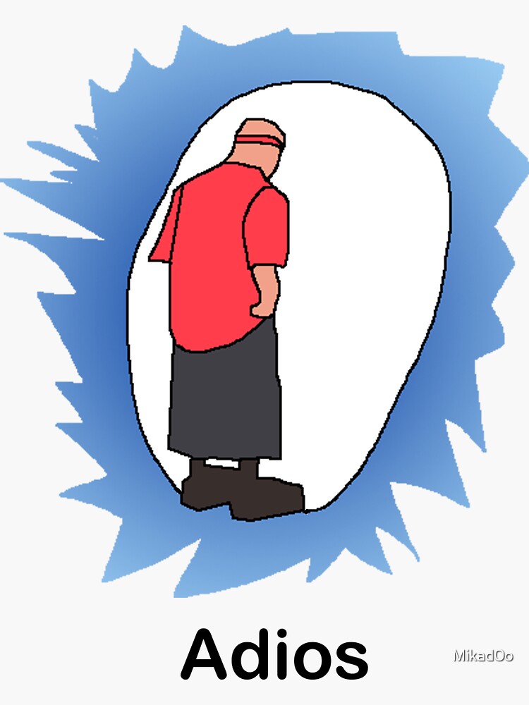 "Adios meme" Sticker for Sale by Mikad0o | Redbubble