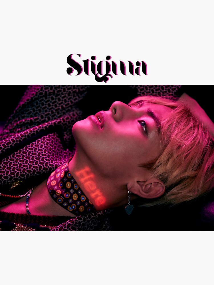 "(Bts) V Stigma 2 " Sticker by ItsJanies | Redbubble