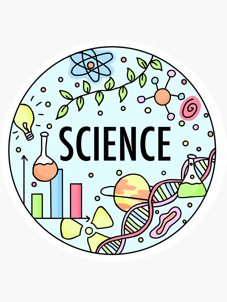 "Science (pastel colours)" Sticker for Sale by ArianneBoutique | Redbubble