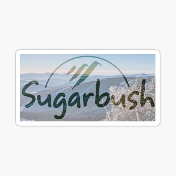 "Sugarbush Mountain Graphic Design" Sticker by gracieeroe | Redbubble