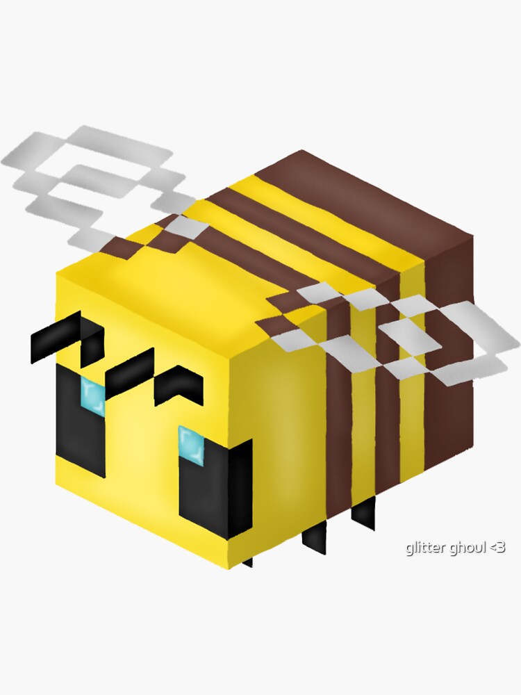 Pegatina «Minecraft Abeja Dibujo» de freya-j | Redbubble