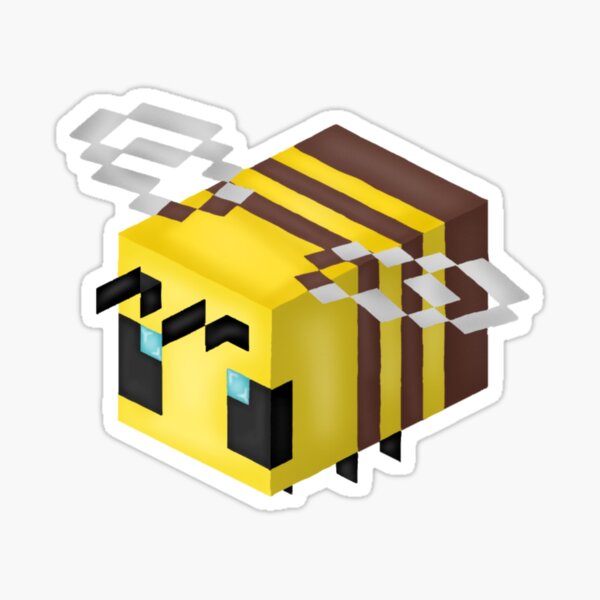Pegatina «Minecraft Abeja Dibujo» de freya-j | Redbubble
