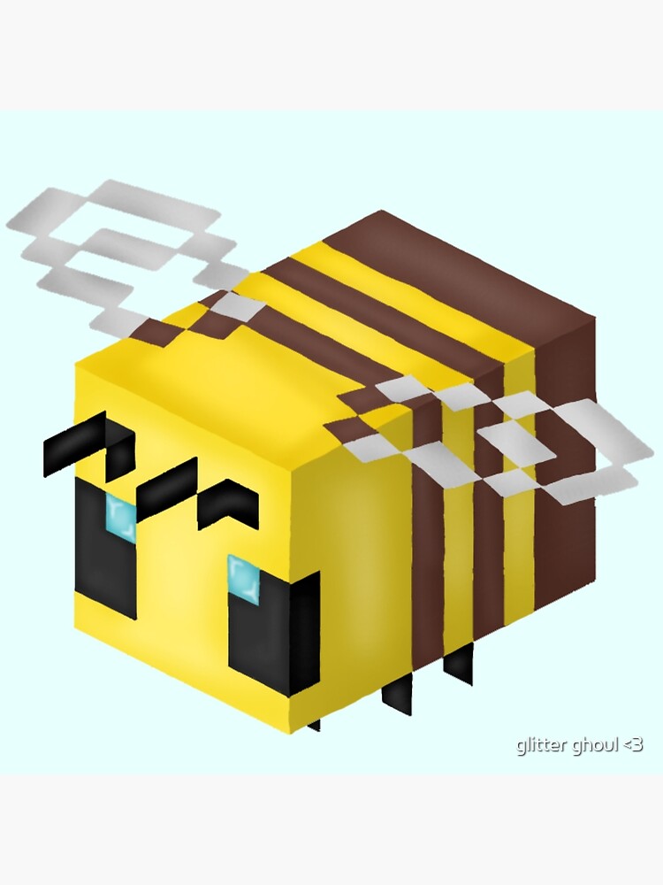 "Minecraft Bee Drawing" Art Print by freya-j | Redbubble