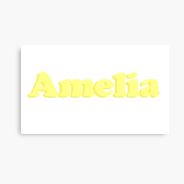 Custom Name Amelia Canvas Prints | Redbubble
