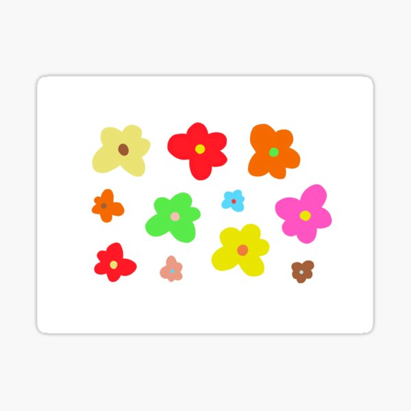 "Indie flowers" Sticker by Shiruel | Redbubble