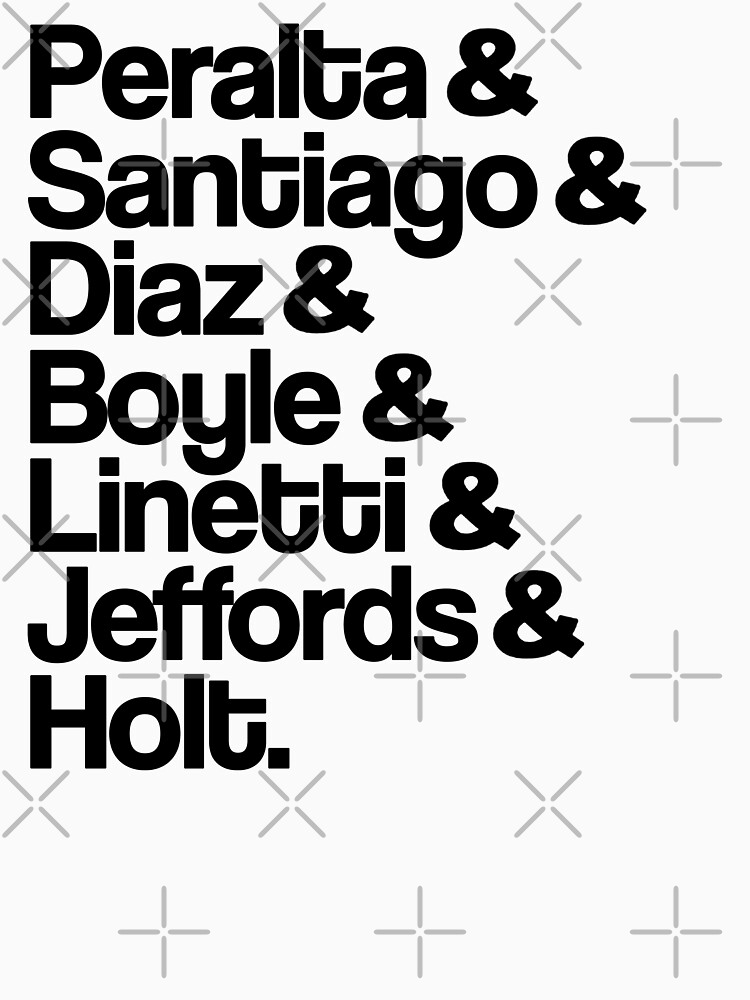 "B99 Characters" T-shirt by domiellis | Redbubble