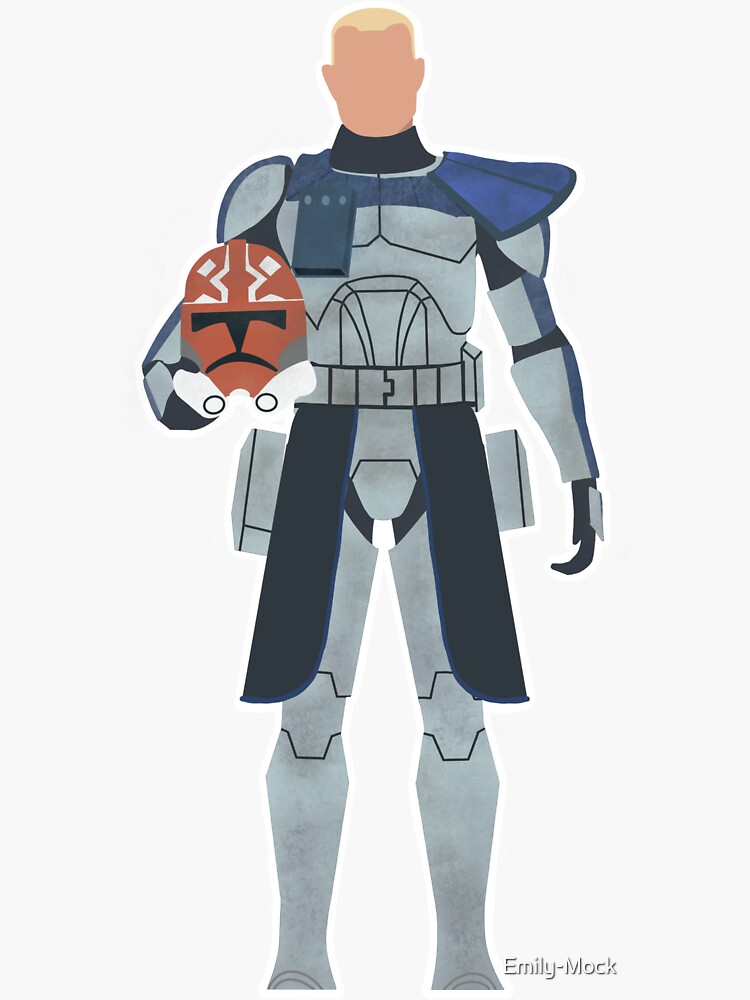 "Captain Rex" Sticker for Sale by Emily-Mock | Redbubble