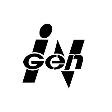 "InGen Logo (Black)" Sticker for Sale by Mercatus | Redbubble