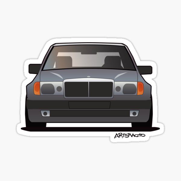 Sticker: Mercedes Benz W124 | Redbubble