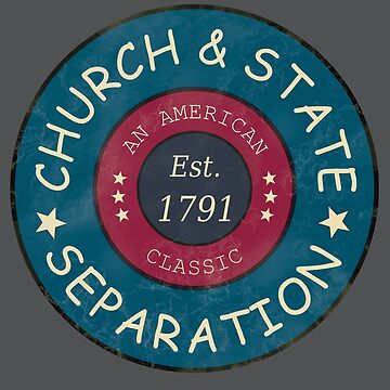 "An American Classic, Church and State Separation" Sticker for Sale by ...