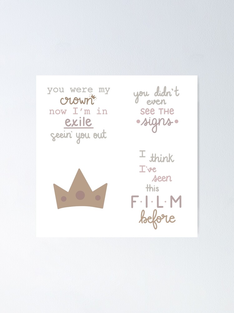 "Exile Sticker Pack" Poster by mutualletters | Redbubble