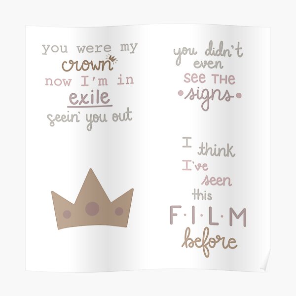 "Exile Sticker Pack" Poster by mutualletters | Redbubble