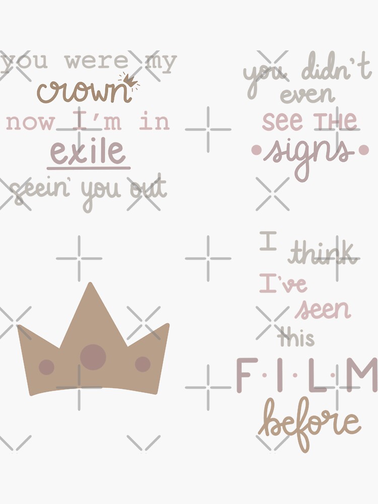 "Exile Sticker Pack" Sticker by mutualletters | Redbubble