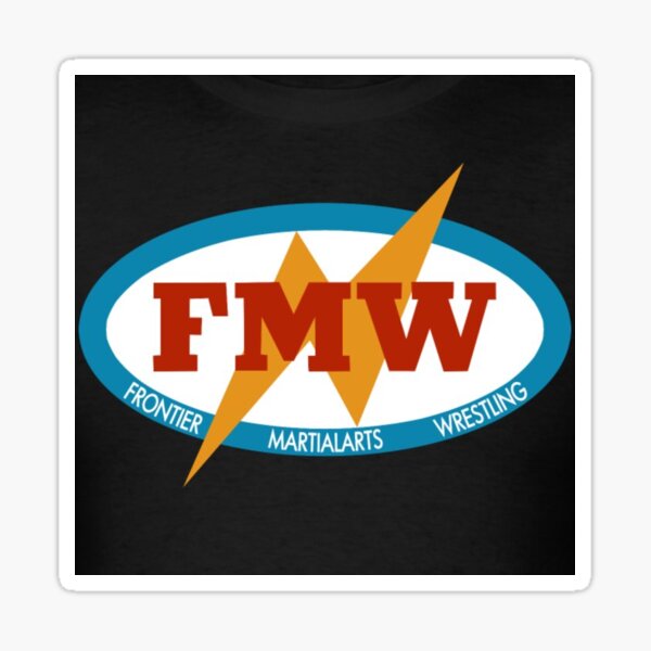 "FMW japan japanese wrestling logo art onita hayabusa " Sticker by ...