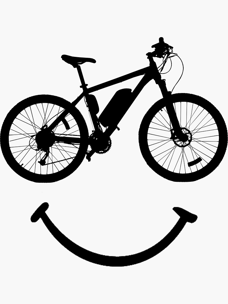 "Bicycle Smiley Face " Sticker for Sale by brandonv111 | Redbubble