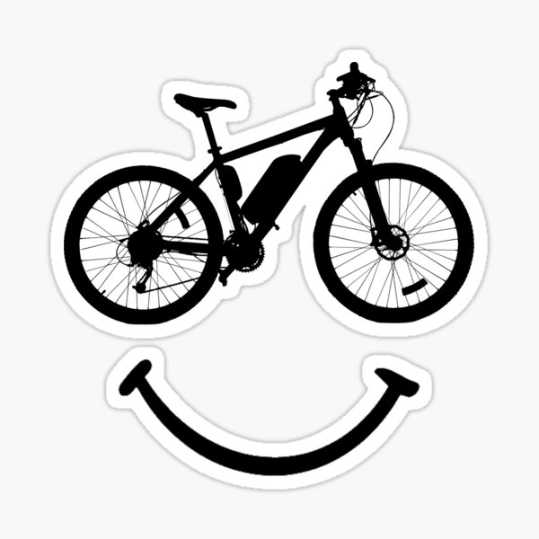 "Bicycle Smiley Face " Sticker for Sale by brandonv111 | Redbubble