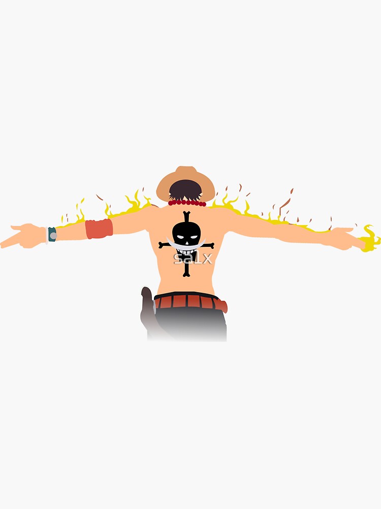 "Firefist Ace" Sticker for Sale by sa1x | Redbubble