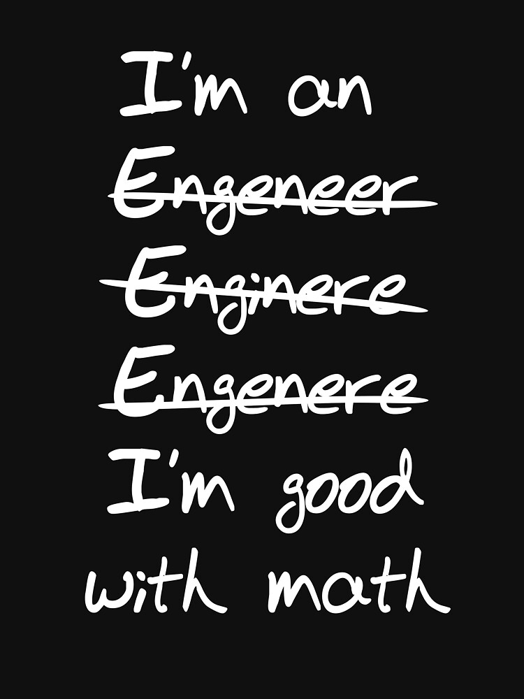 "Engineer. I'm good with math" Pullover Hoodie for Sale by careers ...