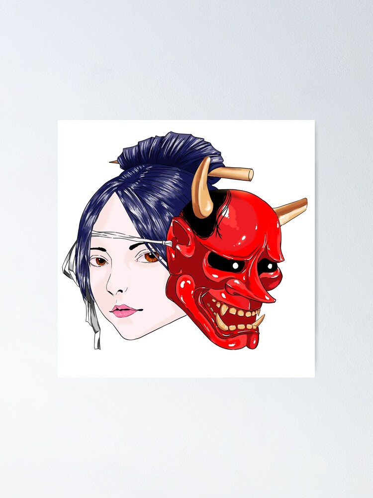 "geisha demon" Poster by shadesofhorror | Redbubble