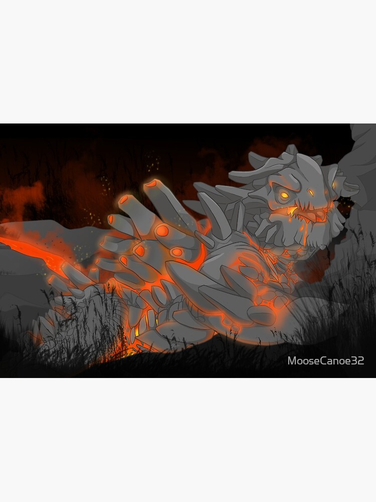 "Magmasaur " Poster for Sale by MooseCanoe32 | Redbubble