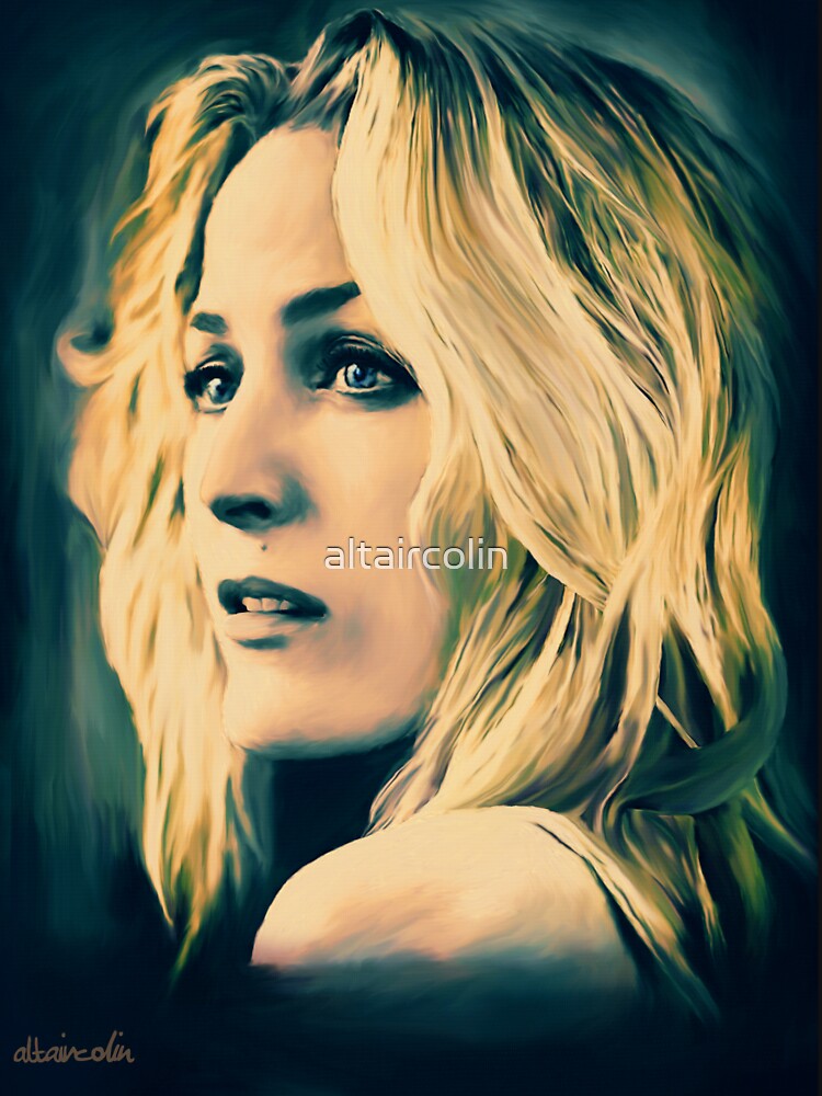 "Gillian Anderson in oil colors" T-shirt by altaircolin | Redbubble ...