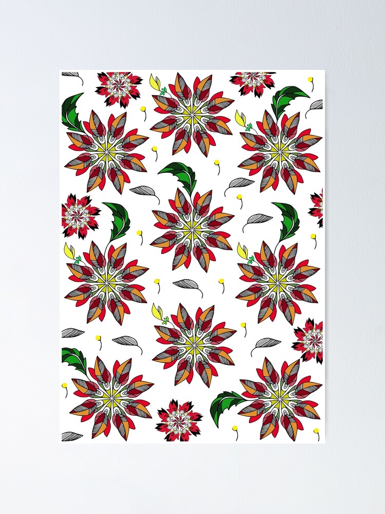"Native American Flowers " Poster for Sale by SILVERAPPLE | Redbubble