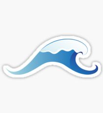 Blue Tsunami Stickers | Redbubble