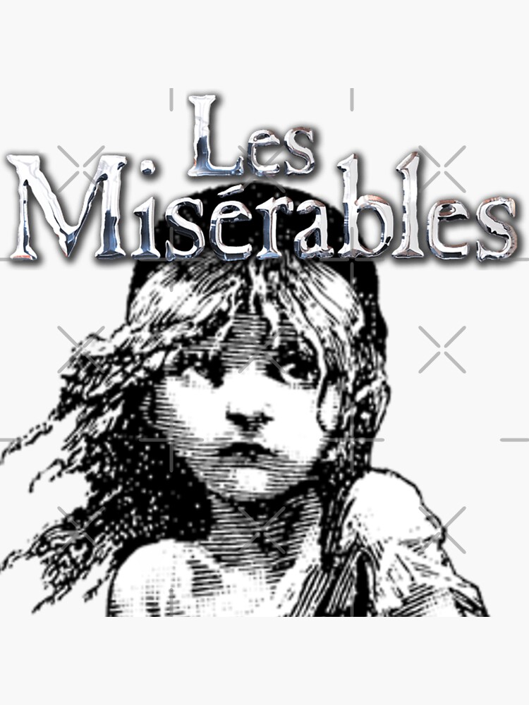 "Les Miserables Logo" Sticker for Sale by AiramDesignz | Redbubble