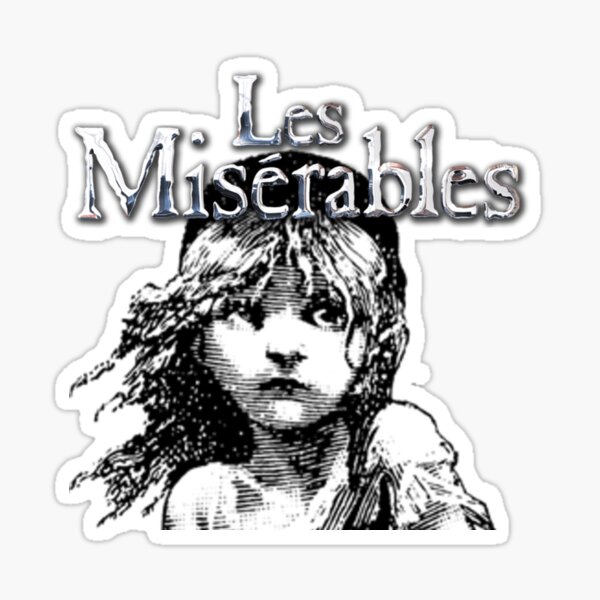 "Les Miserables Logo" Sticker for Sale by AiramDesignz | Redbubble