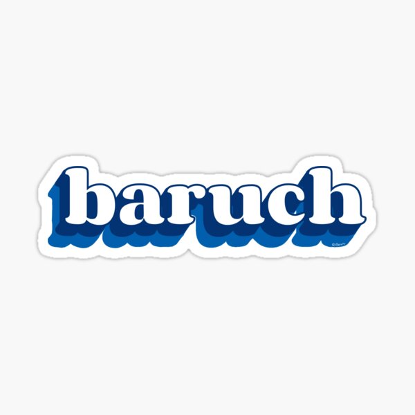 "Baruch" Sticker for Sale by cc1401 | Redbubble