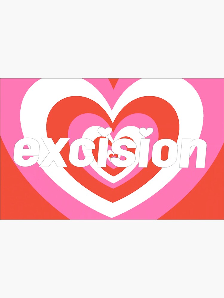 "Excision heart sticker " Sticker for Sale by discochildshop | Redbubble