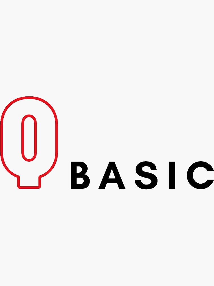 "QBasic Logo" Sticker by QBasic | Redbubble