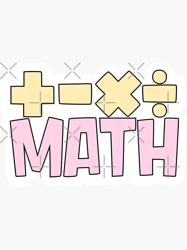 "Math Sticker " Sticker by Krausmath | Redbubble