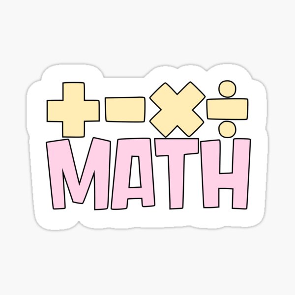 "Math Sticker " Sticker by Krausmath | Redbubble