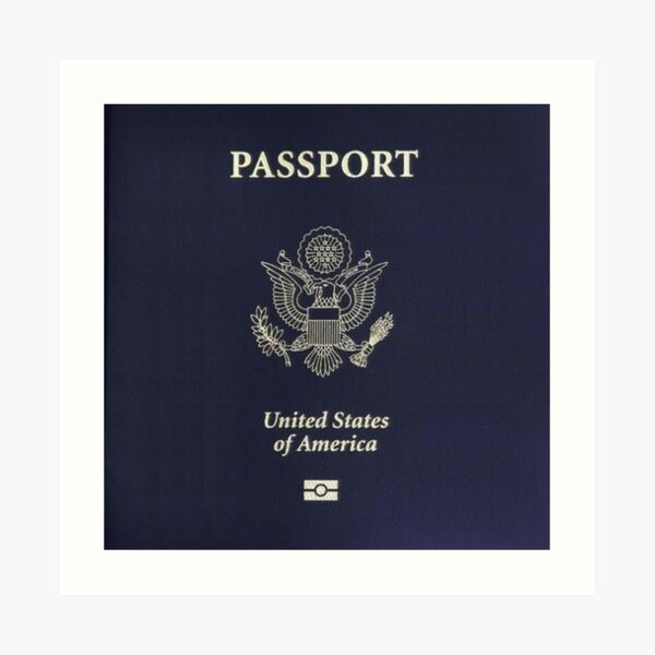 "US passport art" Art Print for Sale by Imagine-Create | Redbubble