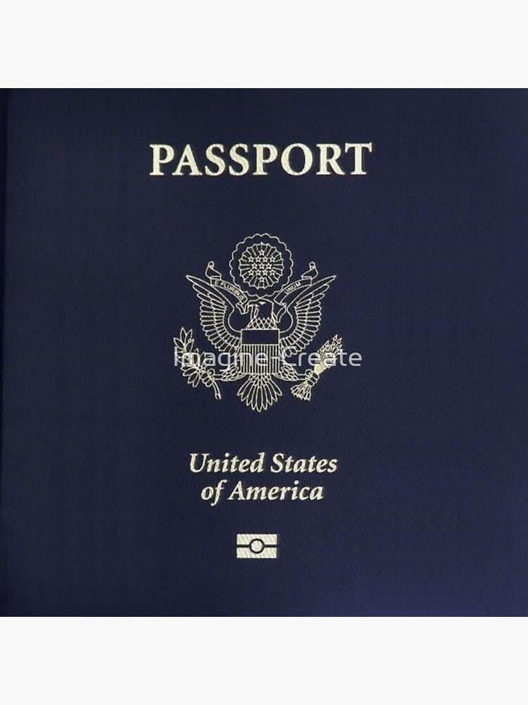 "US passport art" Sticker by Imagine-Create | Redbubble