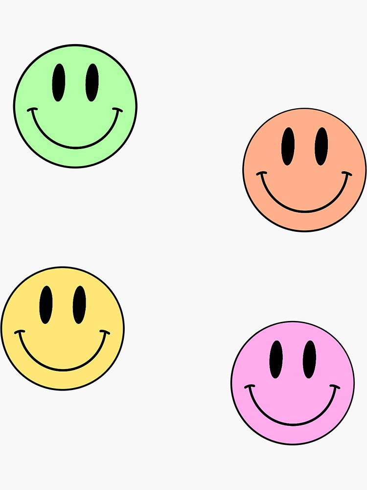 "Smiley face pack" Sticker for Sale by LakesCustoms | Redbubble