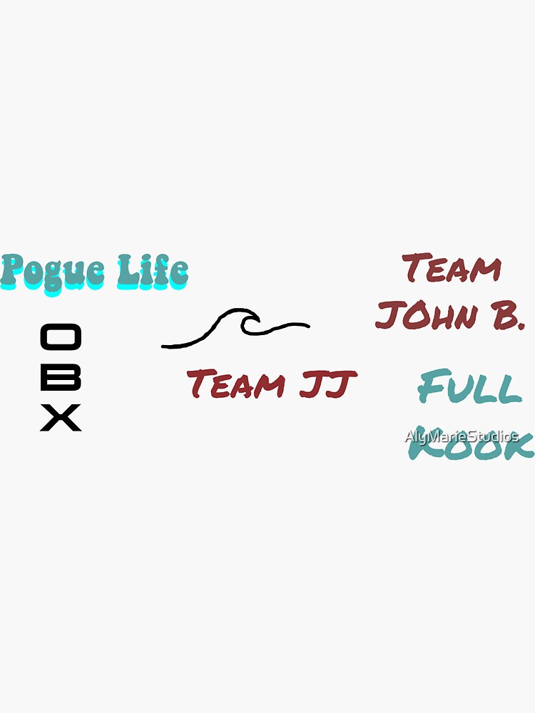 "OBX Set" Sticker for Sale by AlyMarieStudios | Redbubble