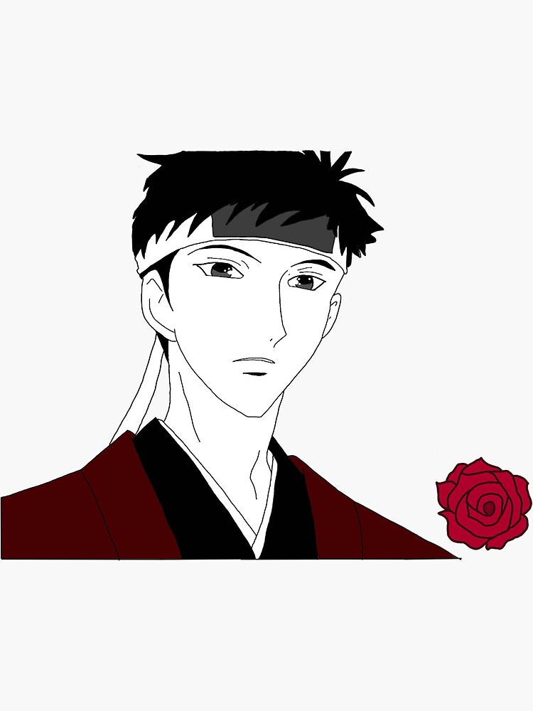 "mori senpai" Sticker for Sale by Shillburger | Redbubble